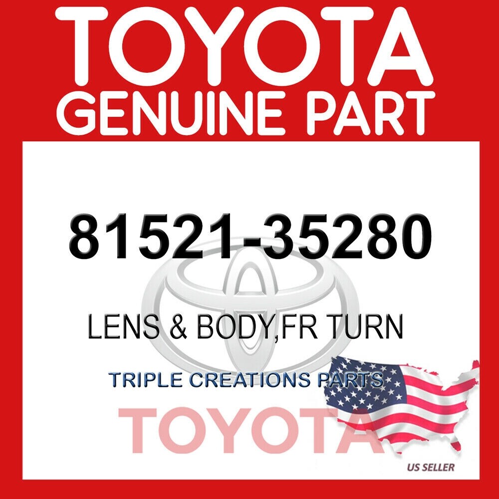 81521-35280 Genuine Toyota Lens & Body Fr Turn 8152135280 OEM | eBay