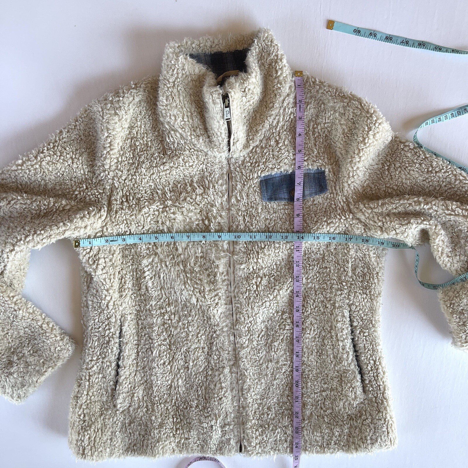 Pendleton Deep Pile Fuzzy Sherpa Fleece Jacket Wool P… - Gem