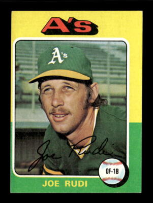 1975 Topps #45 Joe Rudi Oakland Athletics EX Baseball Card *C416 | eBay