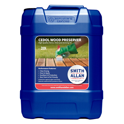 Fence Treatment Oil Clear Wood Preserver Premium Quality 20 Litre 20L ...