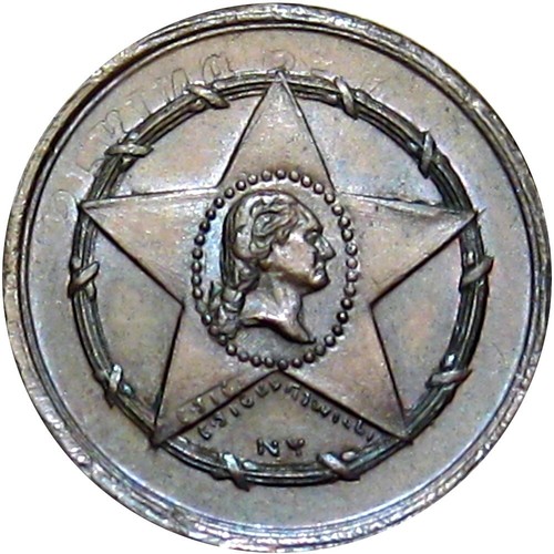 New York City Civil War Token H M Lane Kerosene Lamps George Washington ...