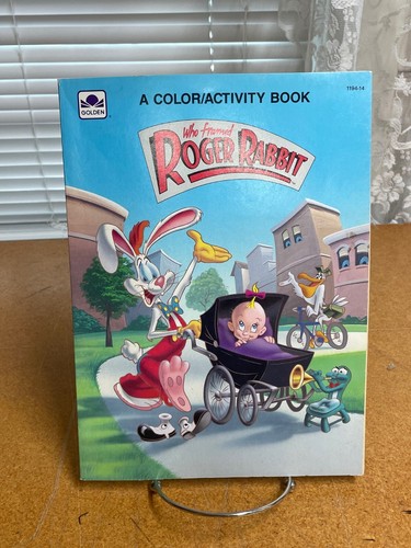 1988 Who Framed ROGER RABBIT Coloring Activity Book RARE a few pages ...