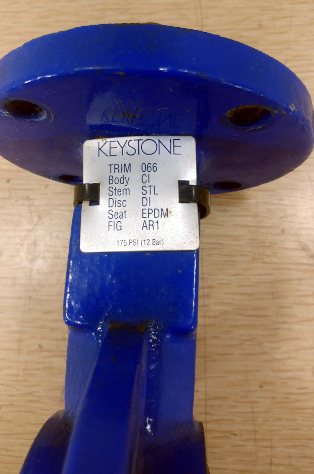 1 USED KEYSTONE AR1 2" BUTTERFLY VALVE TRIM 066, 175PSI ***MAKE OFFER ...