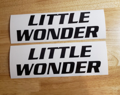 little wonder brush cutter leaf vacuum Vinyl Decals Stickers 2 black ...