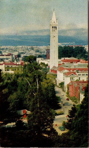 Postcard CA Berkeley, California; University of Calif; Sather Tower ...