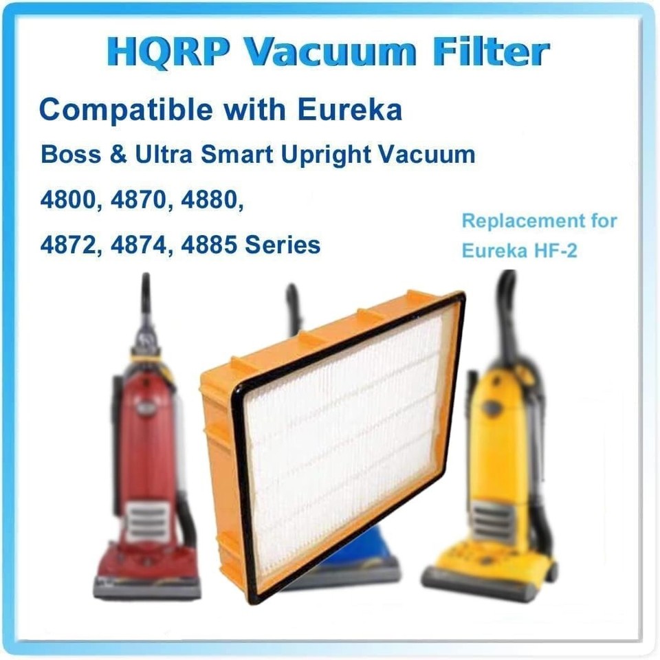 2x HQRP H13 Filters for Eureka HF-2; Ultra / Boss Smart Vac 4870, 4874 ...