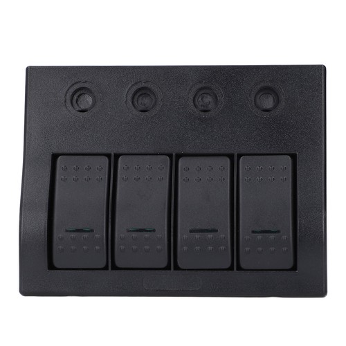 4 Gang Rocker Switch Panel UV Resistant Prewired Switch Panel for Boats ...
