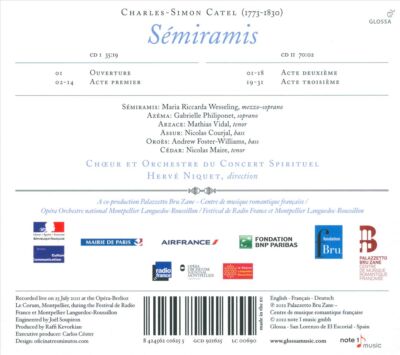 CHARLES-SIMON CATEL: S‚MIRAMIS NEW CD 8424562016255| eBay