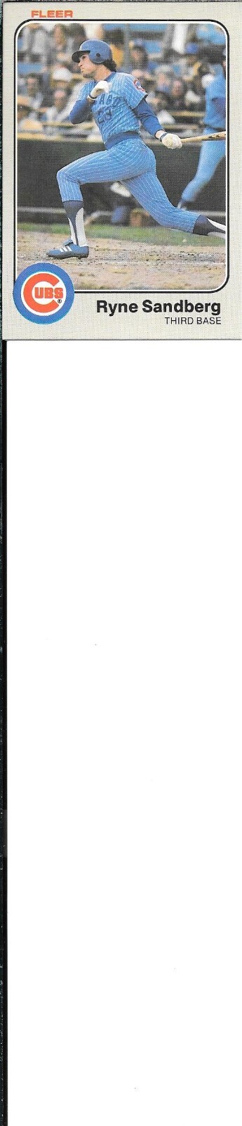 Ryan Sandberg 1983 Fleer RC, card #507 | eBay