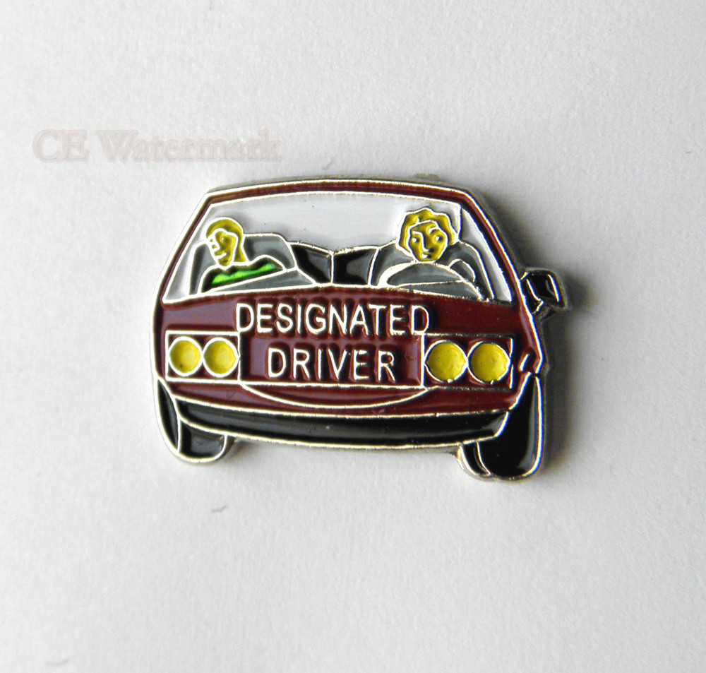 DESIGNATED DRIVER HUMOR NOVELTY FUNNY LAPEL PIN BADGE 1 INCH | eBay