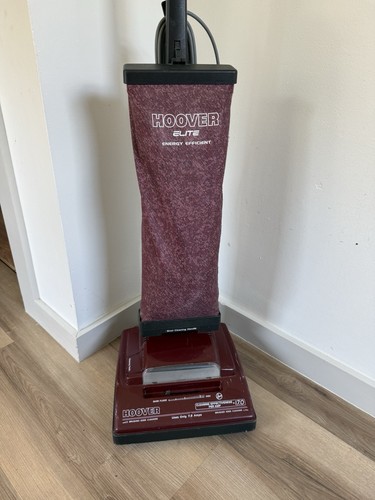 🍊Vintage 1980s Hoover Elite Energy Efficient Upright Vacuum Red WORKS ...