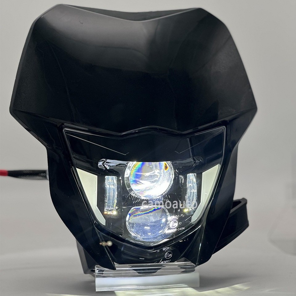 LED Headlight Black Fairing High Low Beam DRL For 2002-2025 Yamaha ...