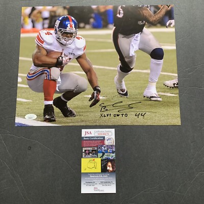 Ahmad Bradshaw Signed New York Giants Super Bowl 11x14 Photo JSA | eBay