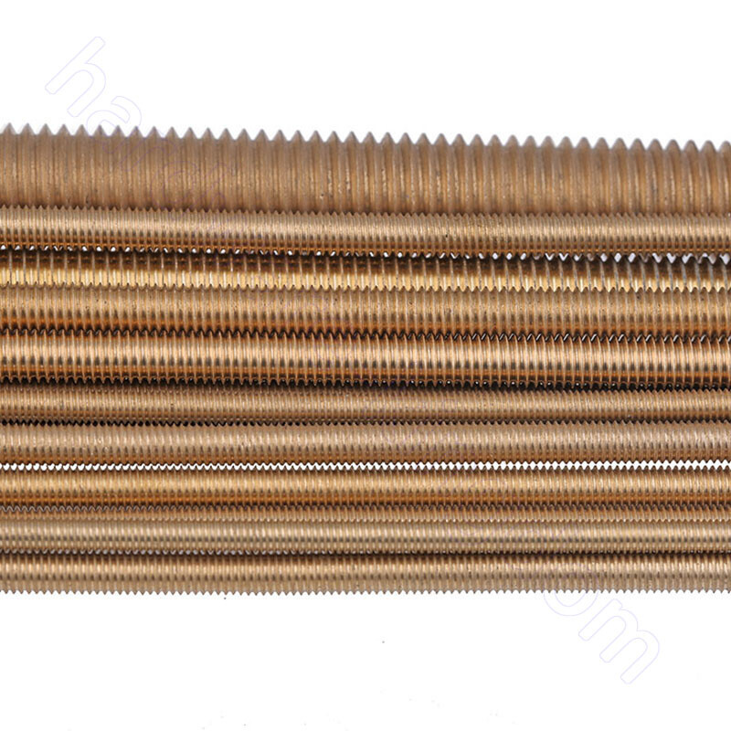Full Threaded Rod Solid Brass Allthread Stud M2 M2.5 M3 M4 M5 M6 M8 M10 ...