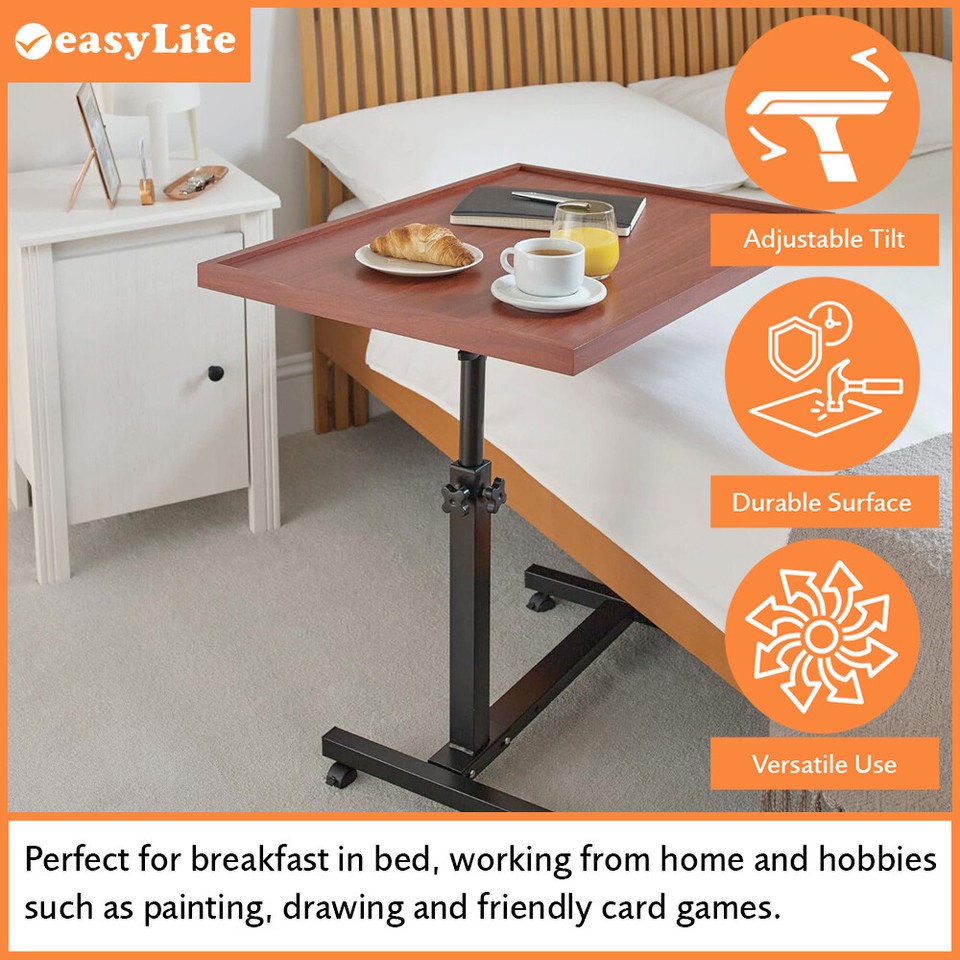 Anywhere Versatile Table on Wheels | Adjustable Height 360° Swivel ...