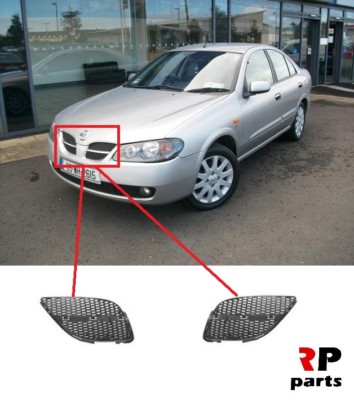 FOR NISSAN ALMERA N16 2003-2007 NEW FRONT BUMPER CENTER GRILL BLACK ...