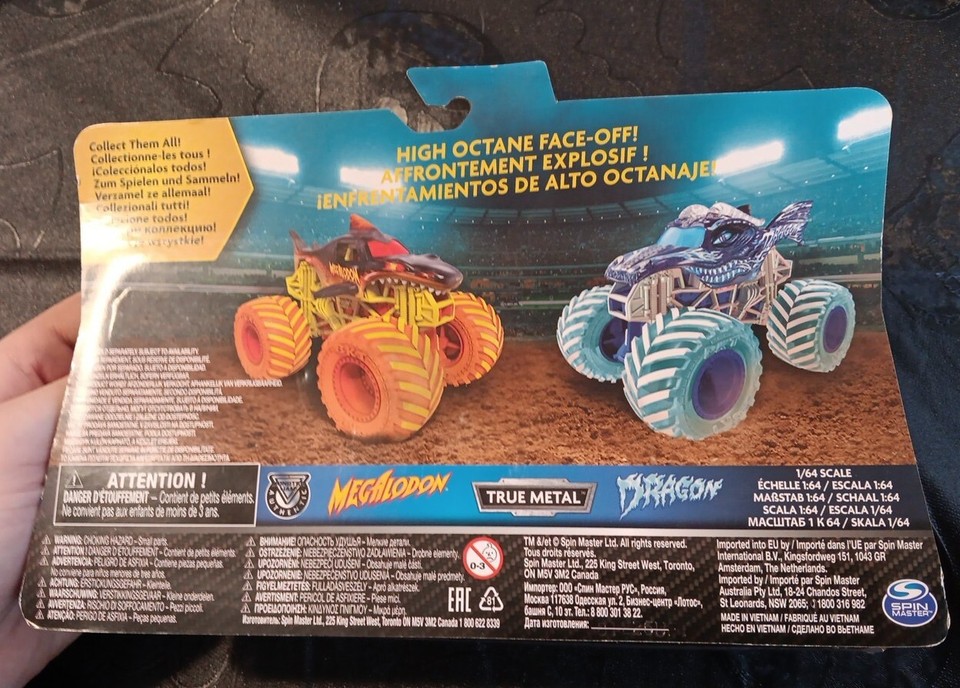 Spinmaster Monster Jam Fire & Ice Max D & Monster Mutt Dalmatian | eBay
