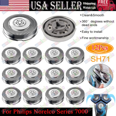 12x SH71 Hair Remover Shaver Replacement Heads Series 7000 Shavers ...
