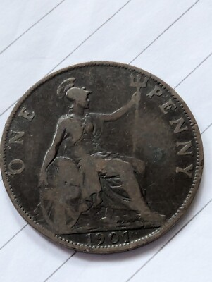 England British UK One Penny, pence 1p, 1901 | eBay