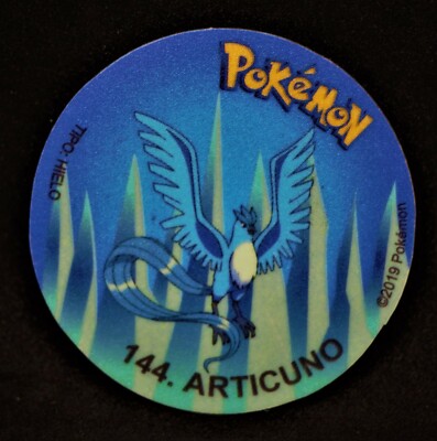 TAZO POKEMON DKV #144 ARTICUNO 2019 Kanto PERU South America Pogs Flips ...
