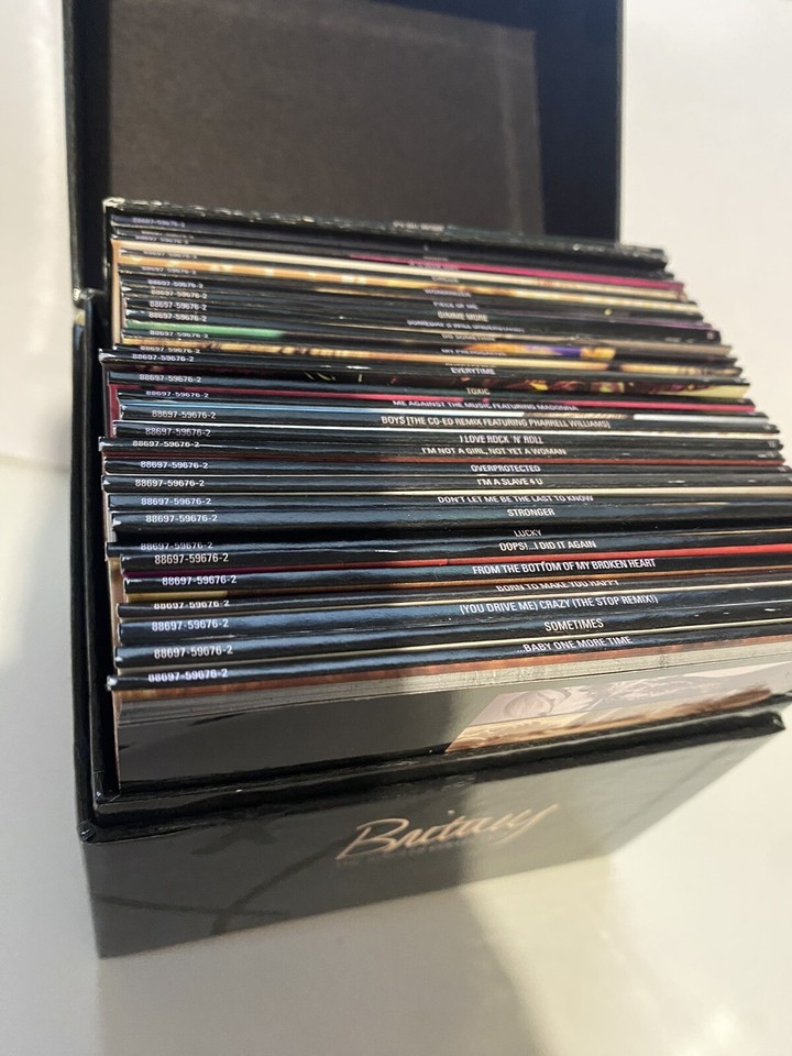Britney Spears The Singles Collection Box Set 29 CD Singles, 1 DVD, Box ...