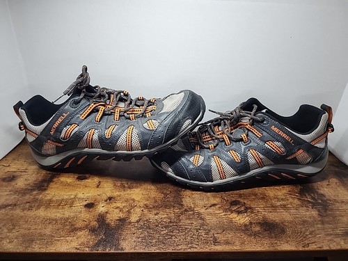 Merrell Men's Waterpro Manistee Shoes Granite Orange Size 12 Mesh Water ...