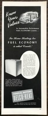 1947 General Motors Delco-Heat Oil-Fired Conditionair Warm Air Furnace ...