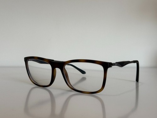 Ray Ban RB 7029 5200 Square Havana Brown Eyeglasses Optical Frame 55-17 ...
