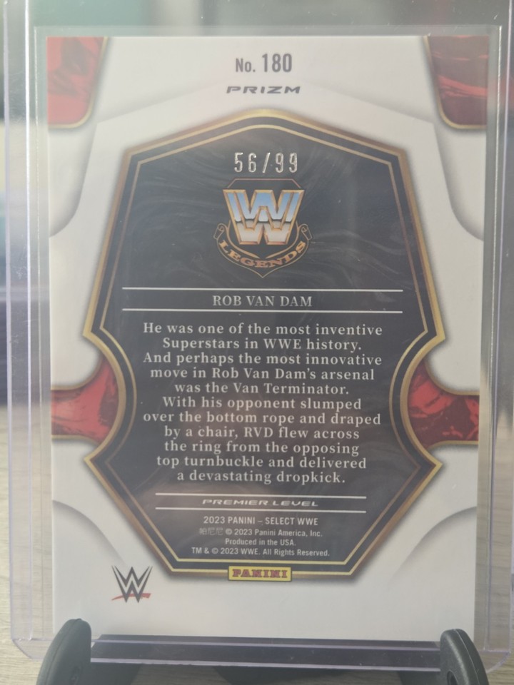 2022 Panini Select WWE Premier Level Blue Wave Rob Van Dam 56/99 | eBay