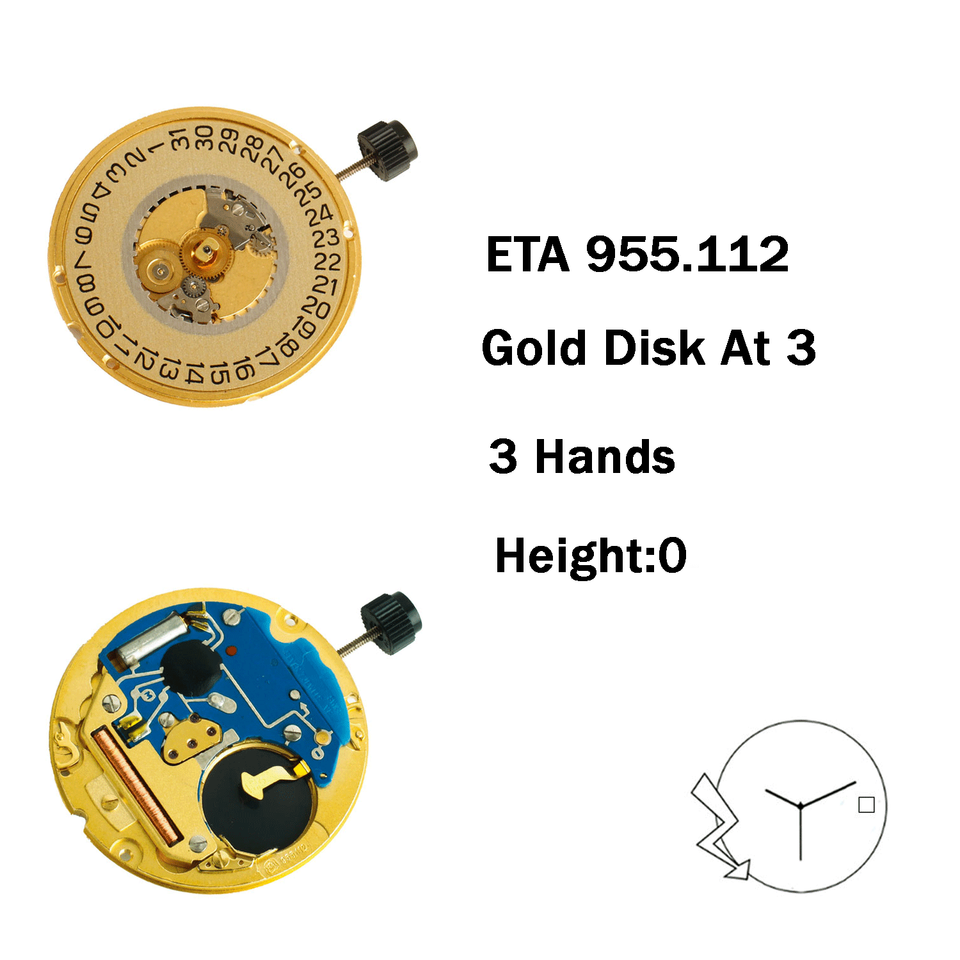 ETA 955.112-Swiss Made Quartz Watch Movement. | eBay