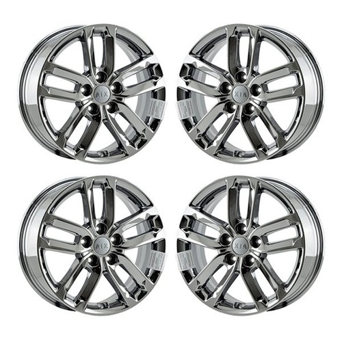 17" KIA SORENTO PVD BRIGHT CHROME WHEELS-C RIMS FACTORY OEM 74685 ...