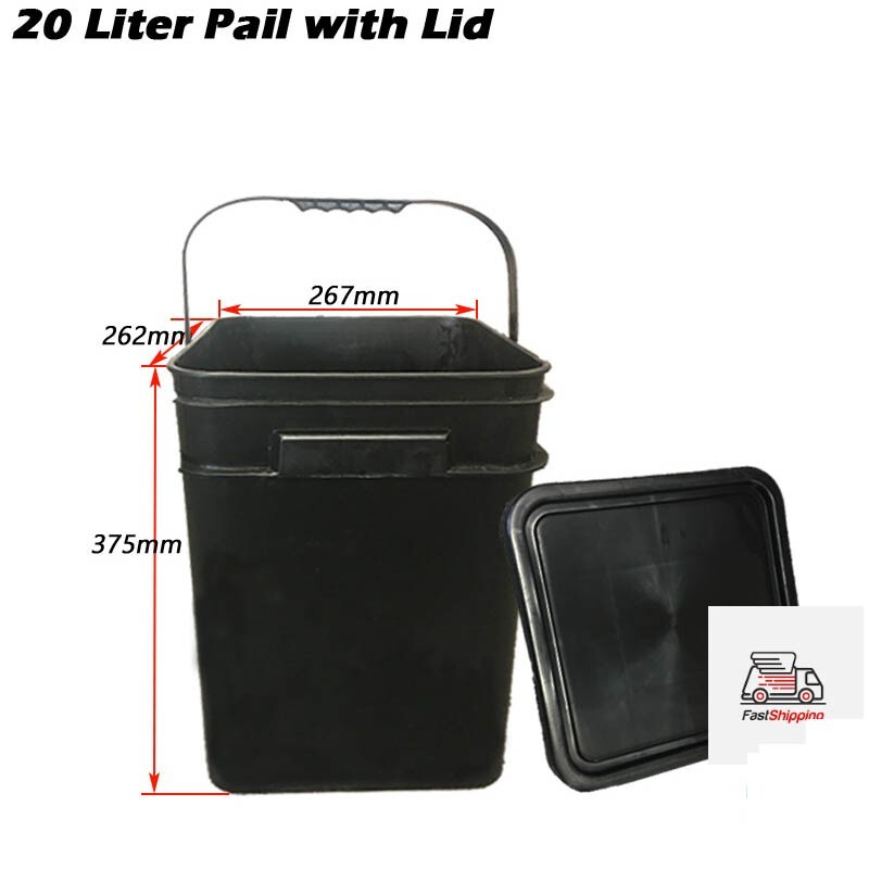 Good Quality Square bucket 20L with lid | eBay