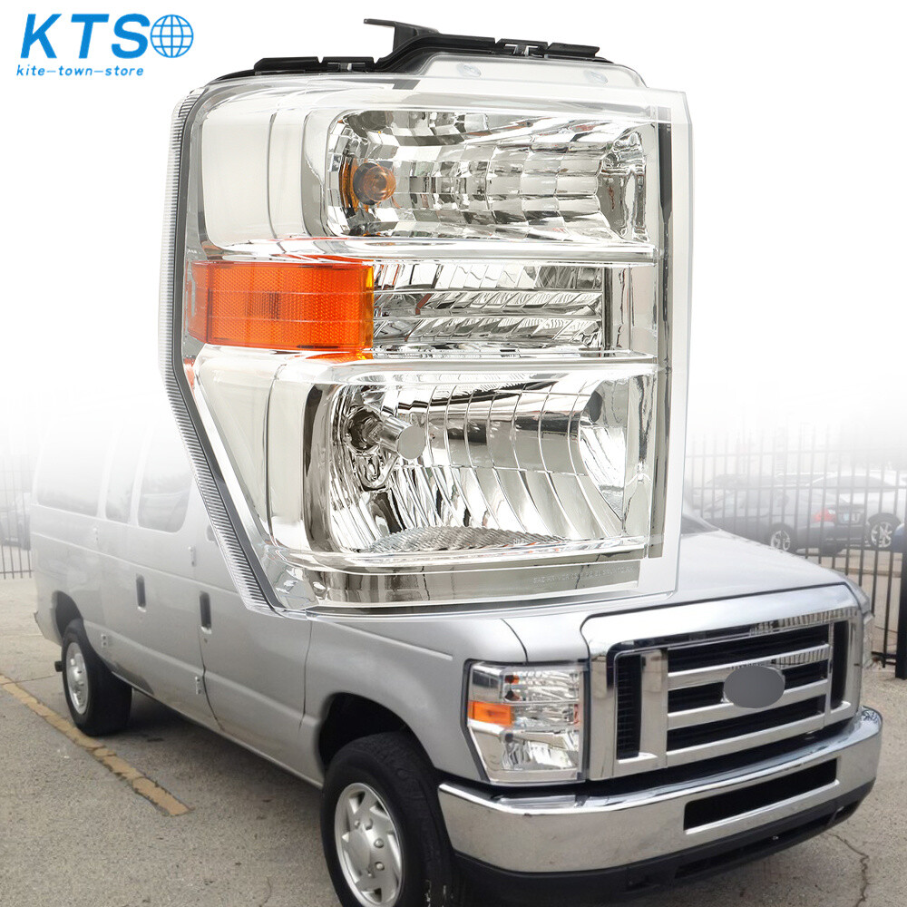 Right RH For 2008-2014 Ford E150 E250 E350 E450 Headlight Halogen ...