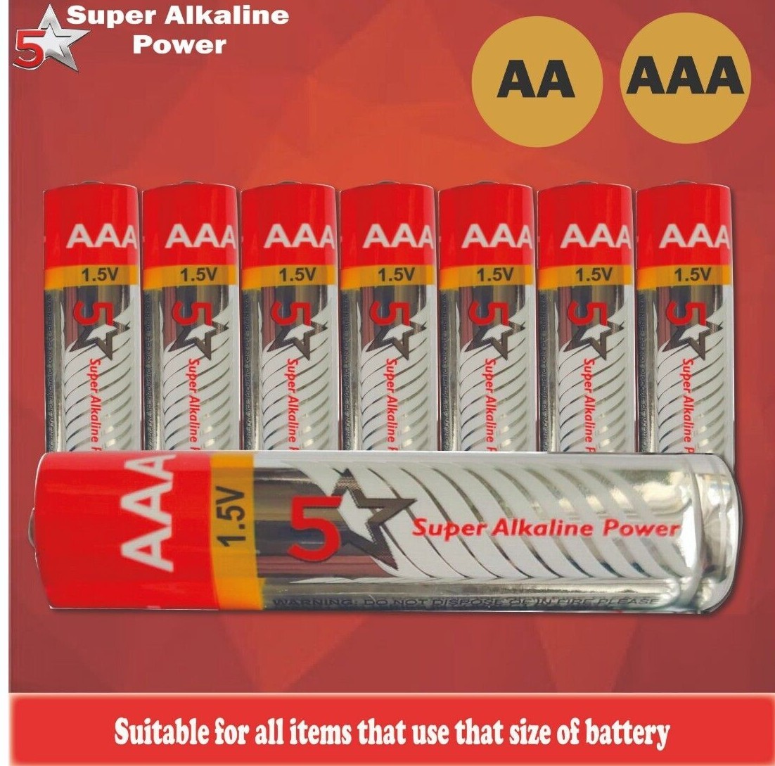 Alkaline Batteries Battery AA-AAA Super Heavy Duty Long Life Pack For ...
