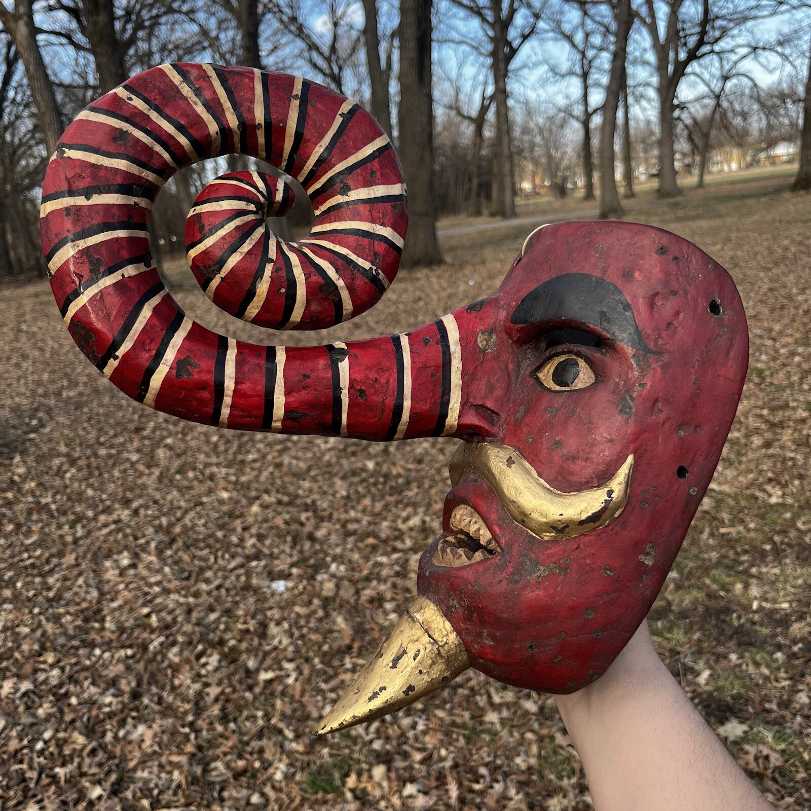 Vintage Hand Crafted Moro Pasion mask. (Danza de Moro) | eBay