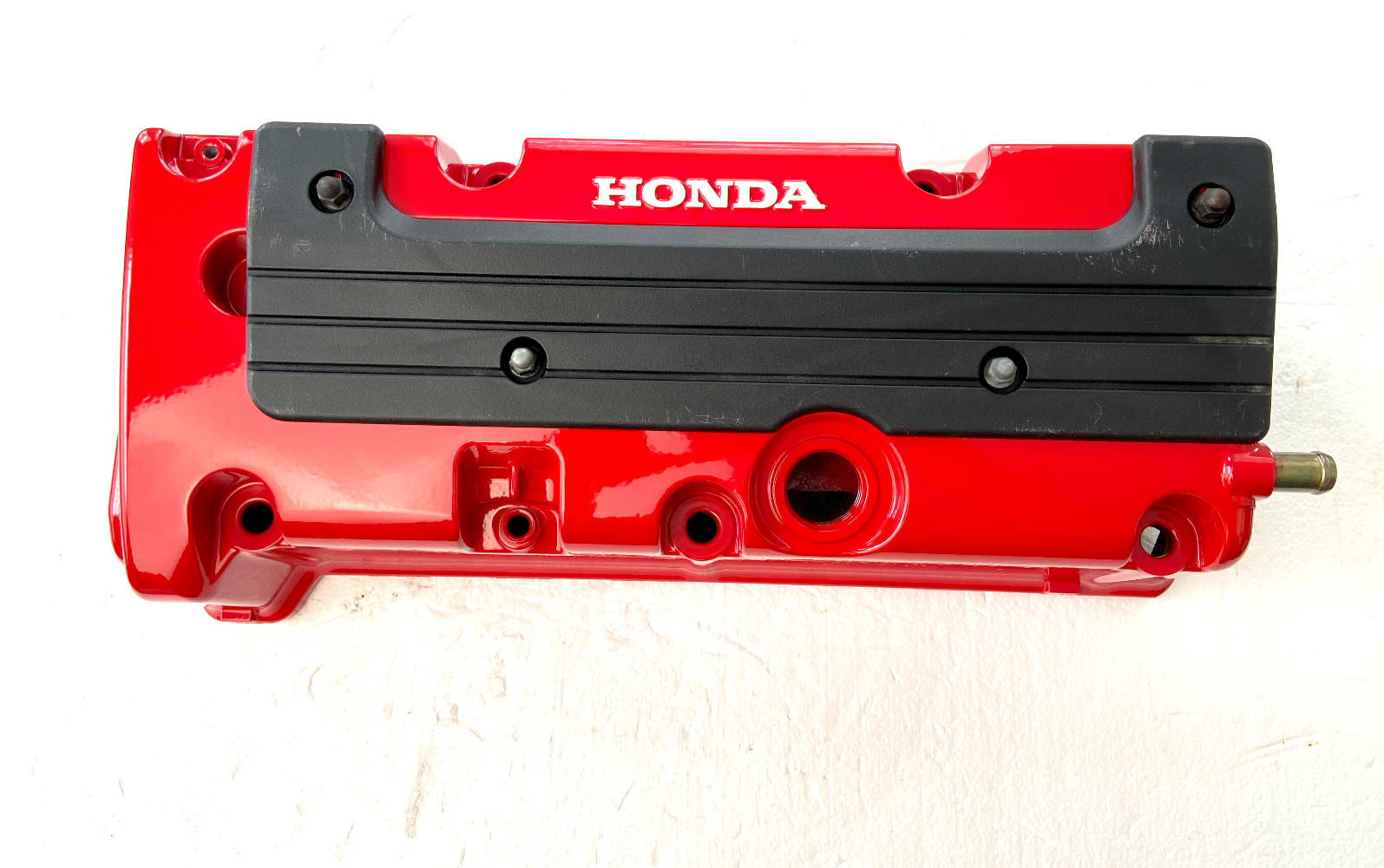 Honda K Series Powder Coated RED w/White HONDA Logo Valve Cover K24 K20 ...