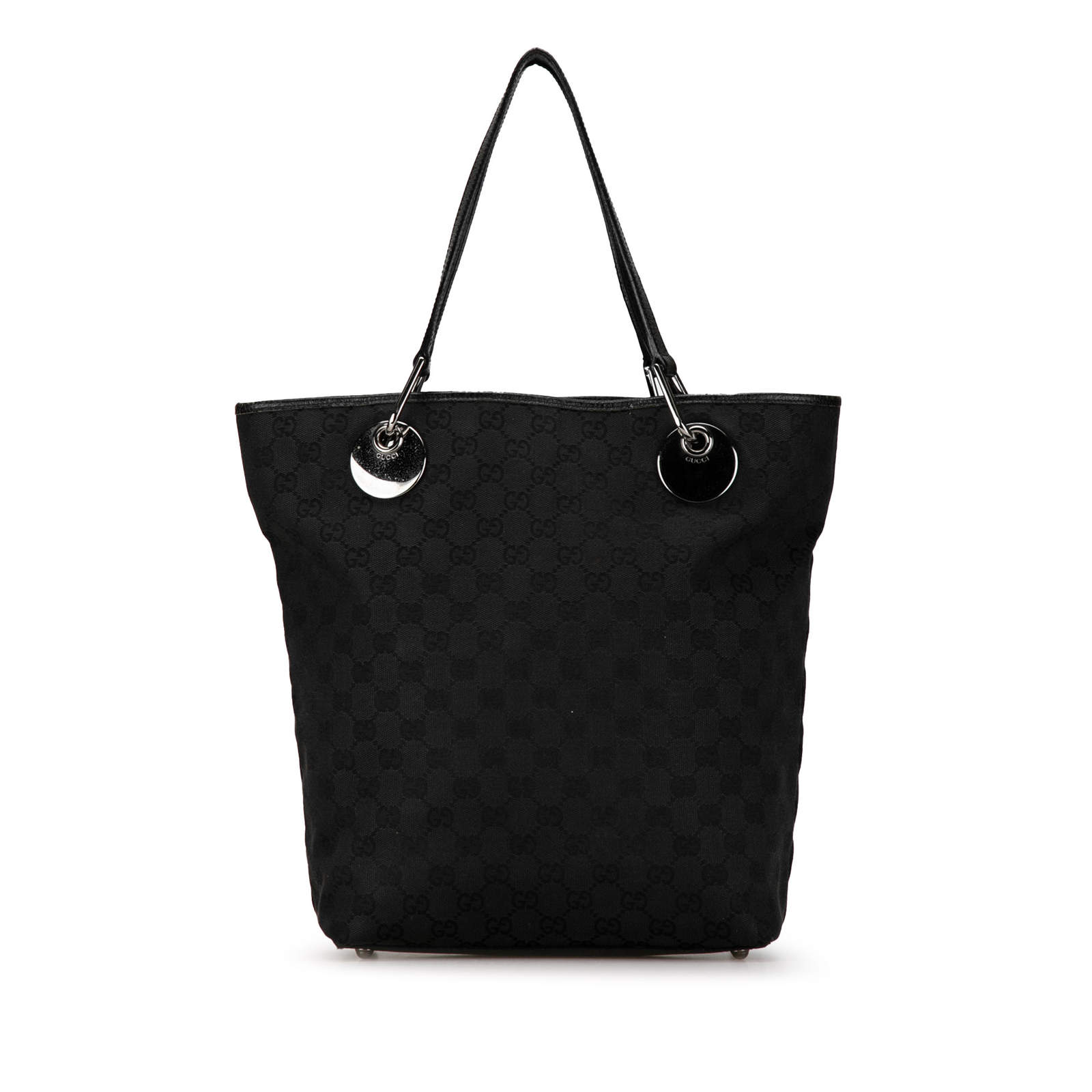 Authenticated Gucci GG Eclipse Tote Black Canvas Fabr… - Gem