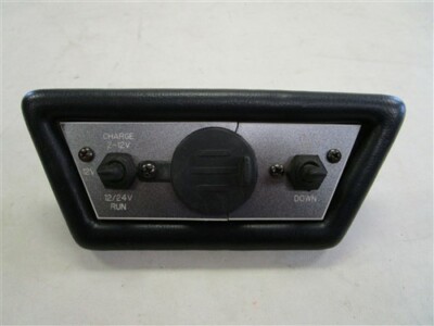 TROLLING MOTOR PLUG / TILT SWITCH PANEL BLACK / GRAY 7 1/4" X 3" BOAT ...
