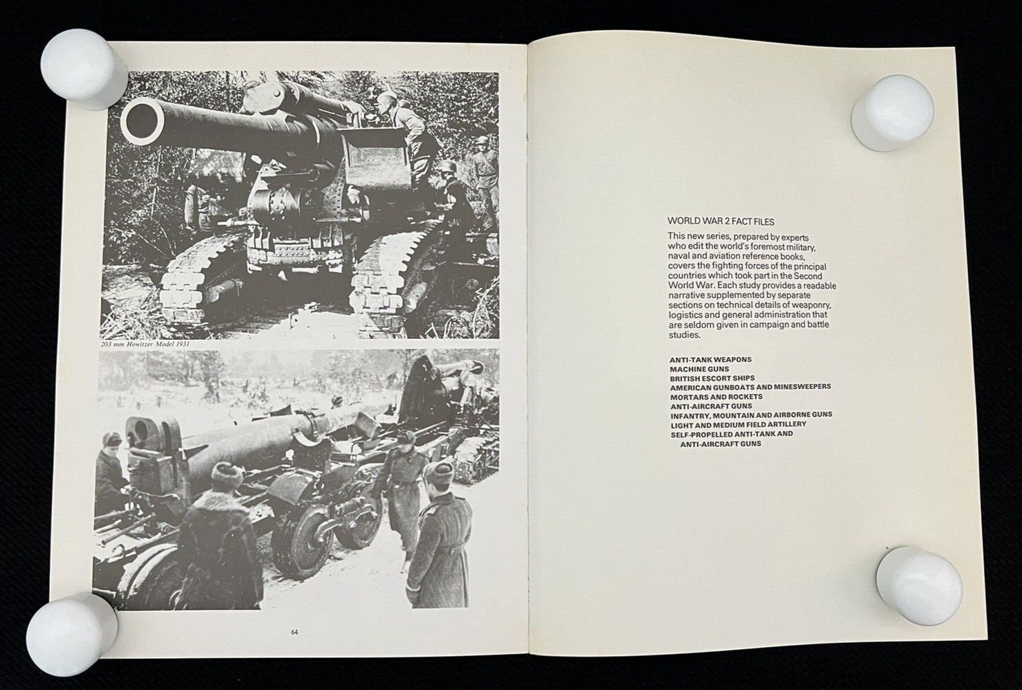 WW2 Fact Files Heavy Artillery Chamberlain & Gander 1975 | eBay