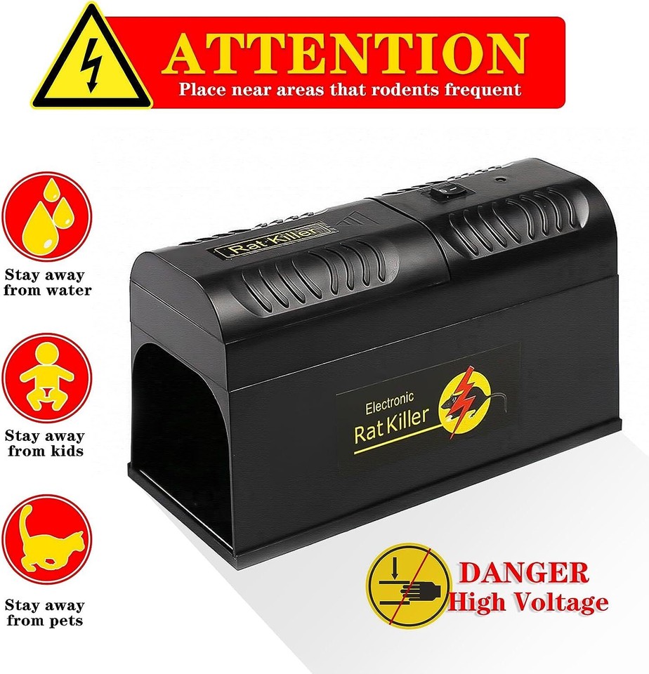 Electronic Mouse Trap Mice Rat Killer Pest Victor Control Electric ...