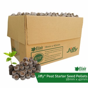 50 x Jiffy 7 18mm x 42mm Deep Peat Plug Propagation Pellets Seeds ...