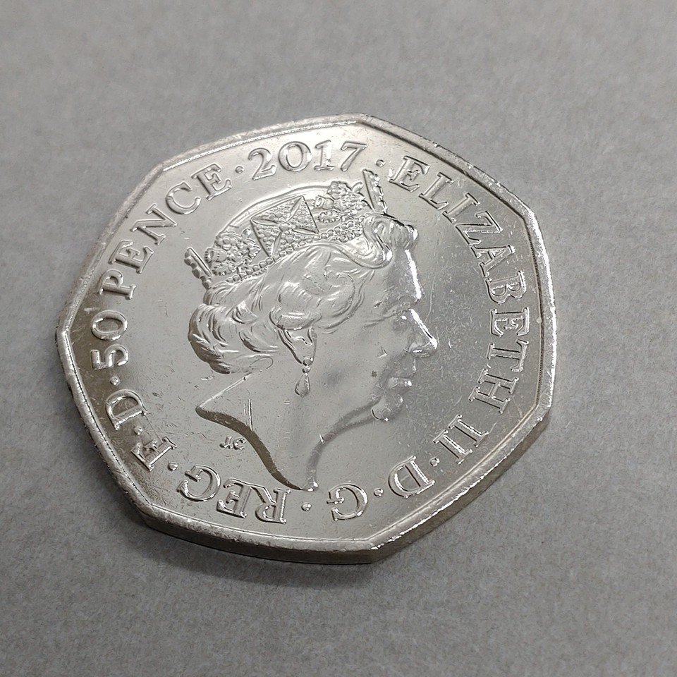 2017 - Tom Kitten - 50p Fifty Pence coin - Beatrix Potter - circulated ...