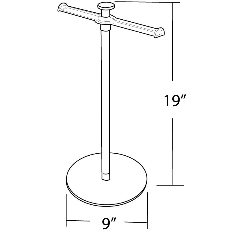 Azar Displays CLOSEOUT: Single Pole Necklace/Bracelet Counter Display ...
