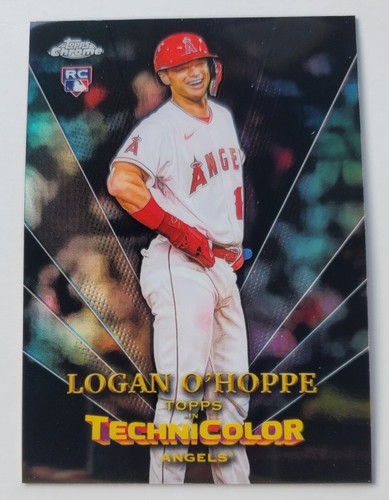 2023 Topps Chrome Technicolor Logan O'Hoppe Los Angeles Angels TT-6 RC ...