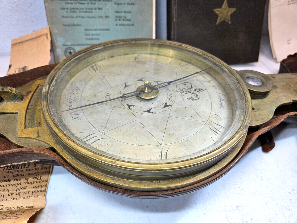 1838 Surveyors Compass by Meneely & Oothout, West Troy, N.Y. (Texas ...