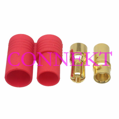 1 pair HXT 6MM 6.0MM banana Bullet Male & Female Connector Red ...