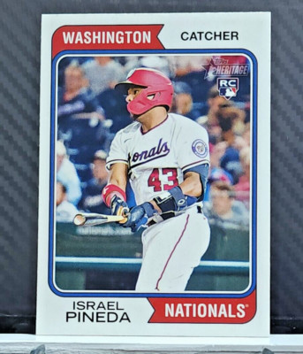 Israel Pineda 2023 Topps Heritage ROOKIE #259 - Nationals RC | eBay