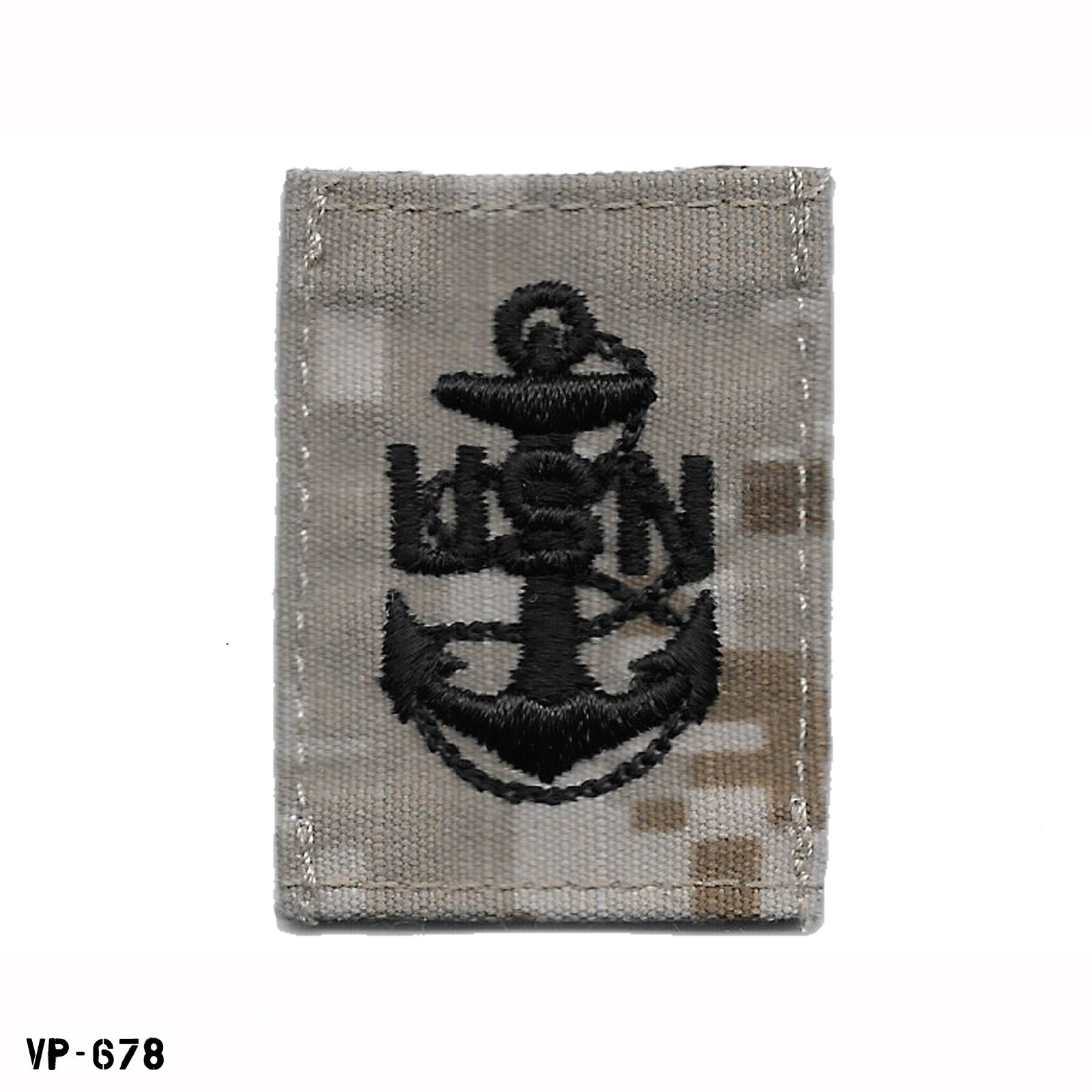 USN NWU Type 2 Desert Digi Chief Petty Officer CPO E-7 Cap Device ...