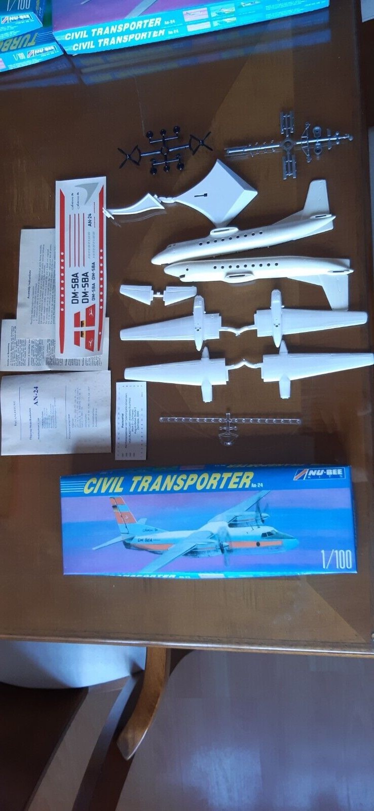1:100 Vintage NU.BEE VEB Plasticart GDR Model Plane Kits COLLECTION ...