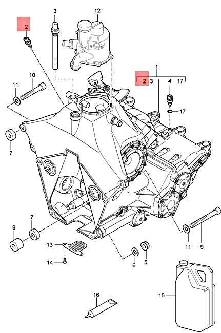 Engine Coolant Temperature Sensor Genuine for Porsche 99660641000 for ...